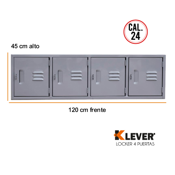 LOCKER HORIZONTAL 4 PUERTAS - Casillero